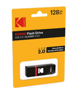 فلش مموری کداک USB2.0 مدل K102 ظرفیت 128 گیگابایت ا Kodak K102 USB2.0 Flash Memory – 128GB ...